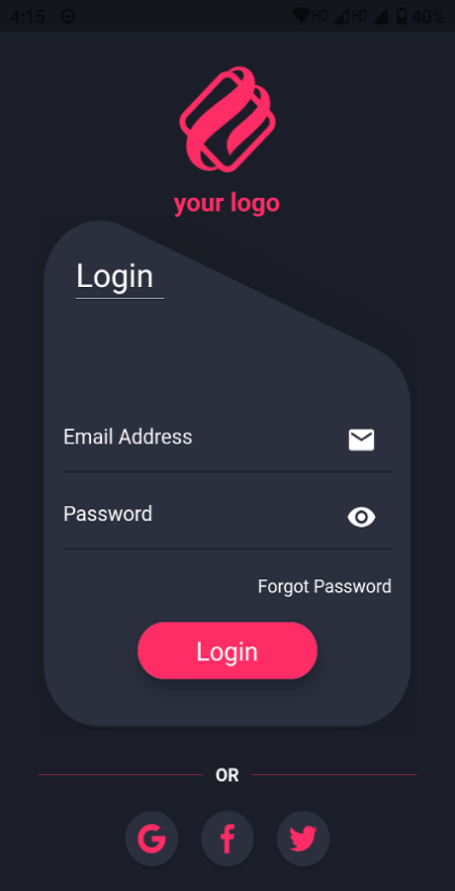 Flutter Login UI by snchawla | CodeCanyon